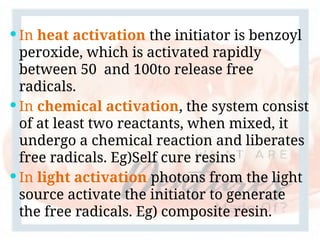 Denture base resins- Dental materials prosthodontics | PPTX