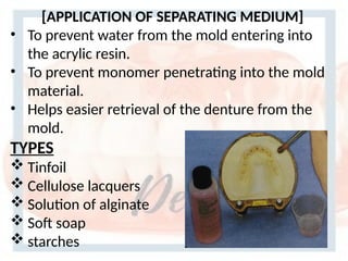 Denture base resins- Dental materials prosthodontics | PPTX