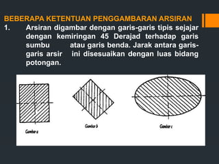 Menganalisa (GAMBAR POTONGAN) pada gambar teknik | PPTX
