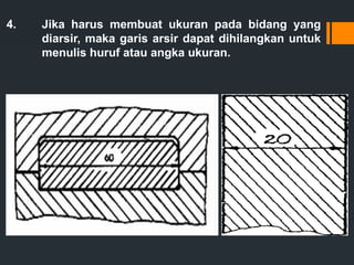 Menganalisa (GAMBAR POTONGAN) pada gambar teknik | PPTX
