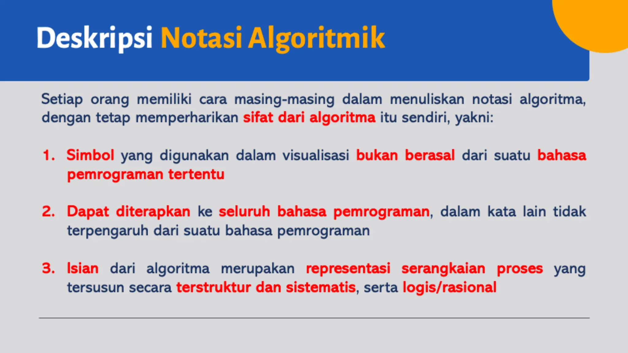 Dasar-Dasar Pemrograman - 3 Notasi Algoritmik | PDF