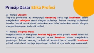 Etika Profesi TI - 3 Pengantar Profesi | PPT