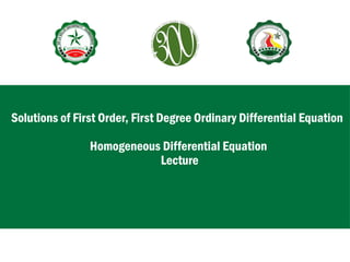 3. Differential Equation - Homogeneous Differential- Lecture.2024.pptx