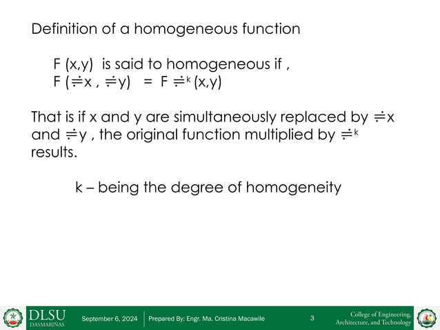 3. Differential Equation - Homogeneous Differential- Lecture.2024.pptx