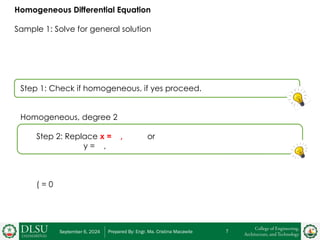 3. Differential Equation - Homogeneous Differential- Lecture.2024.pptx