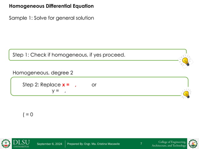 3. Differential Equation - Homogeneous Differential- Lecture.2024.pptx