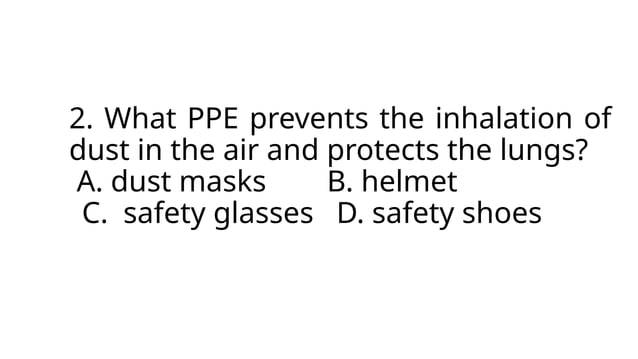 3. CSS - PPE.pptx WHAT IS PPE & ITS USES | PPTX | Lung and Respiratory Health | Diseases and ...