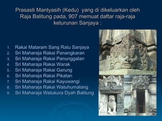 3. MATARAM HINDU lama yang ada di pulau jawa | PPT