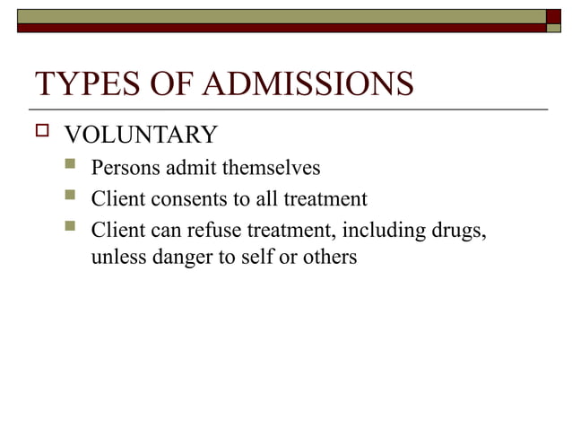 Legal aspects of Psychiatric Nursing presentation | PPTX