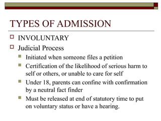 Legal aspects of Psychiatric Nursing presentation | PPT