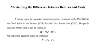 3. PROFIT MAXIMISATION WITH ONE INPUT AND.pptx