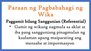 3. GAMIT NG WIKA SA LIPUNAN.pptx WEEK 4 - FIL 123.pptx pagsasalin sa ...