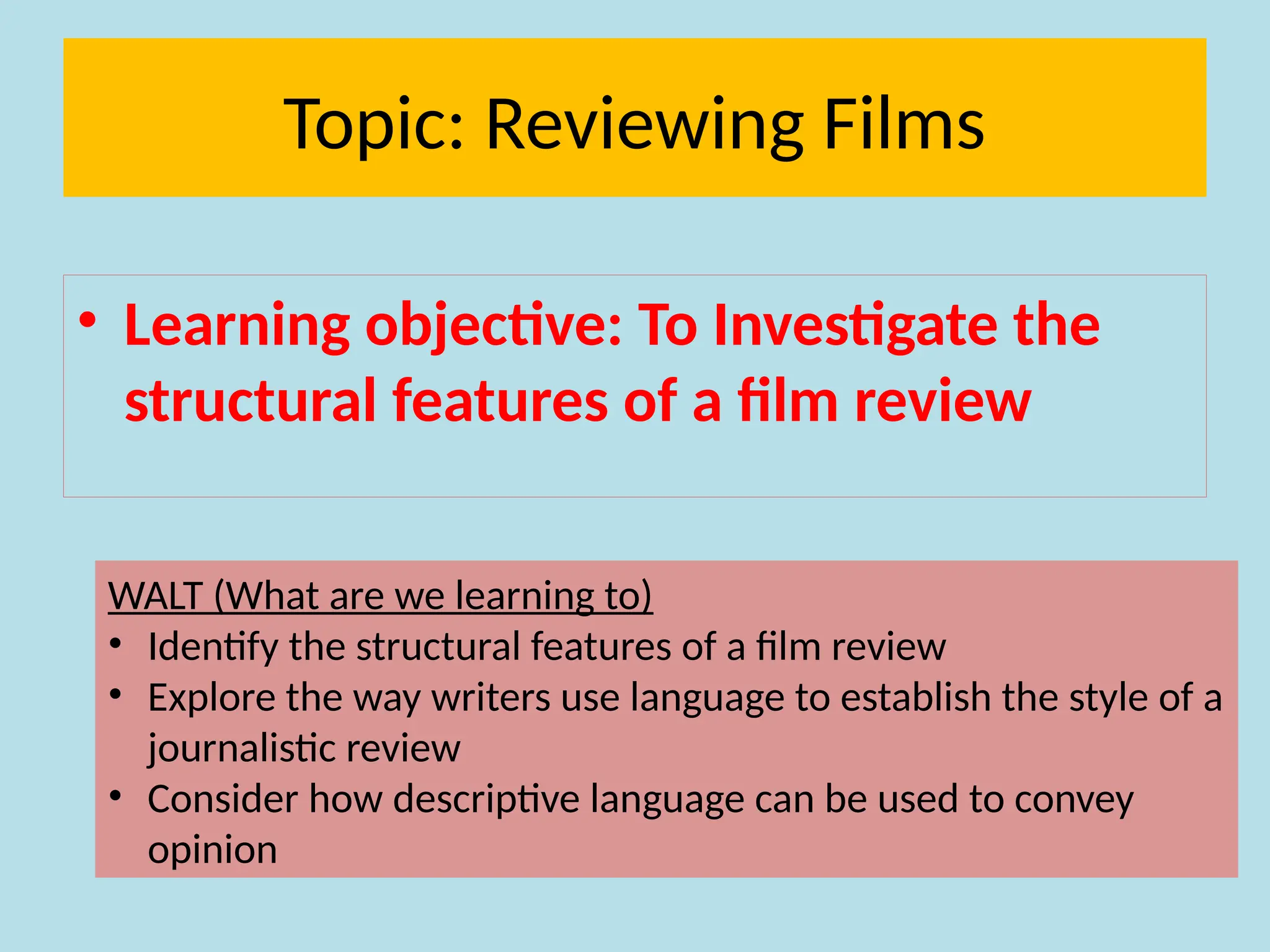 3.4 Reviewing films.pptx for students grade5 | PPTX
