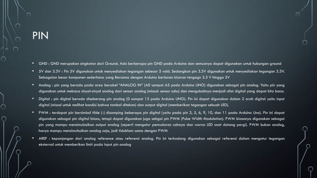 MIKROKONTROLLER PERTEMUAN 2 - PENGENALAN ARDUINO | PPTX