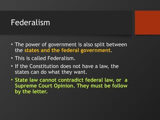 Constitution 101 (2).ppt 3 Branches of Government, Checks and Balances ...