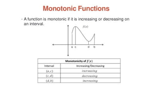 Monotonic Funtions (Decrease and Increase) | PPT
