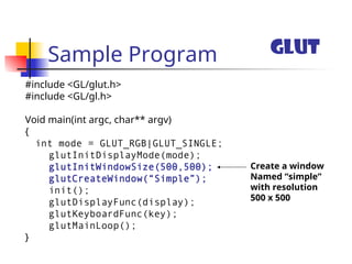 3.Computer graphics _ Opengl _ intro.ppt | Graphics Software | Computer Software and Applications