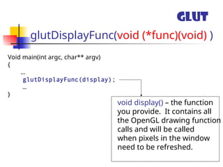 3.Computer graphics _ Opengl _ intro.ppt | Graphics Software | Computer Software and Applications