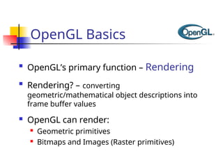 3.Computer graphics _ Opengl _ intro.ppt | Graphics Software | Computer Software and Applications