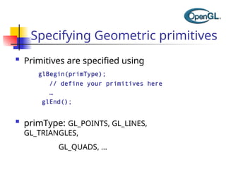 3.Computer graphics _ Opengl _ intro.ppt | Graphics Software | Computer Software and Applications
