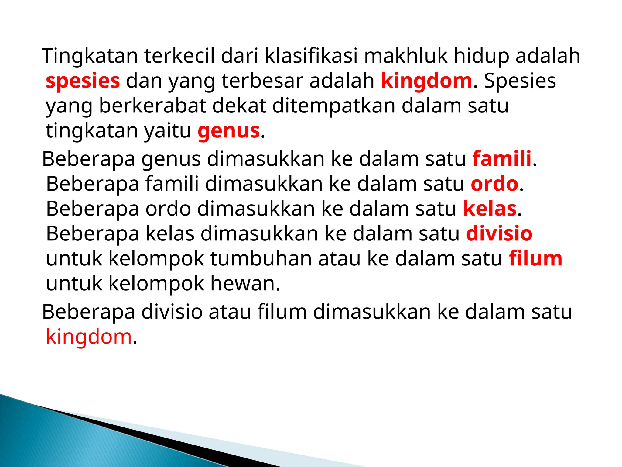 DASAR DASAR KLASIFIKASI DAN PENGERTIAN KLASIFIKASI | PPT
