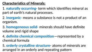 3. Characteristics & Properties of Minerals.pptx