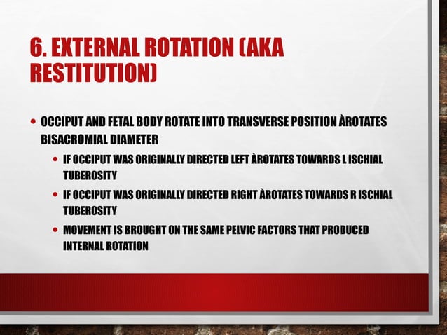 7 CARDINAL MOVEMENTS OF LABOUR.pptx Obgy | PPTX