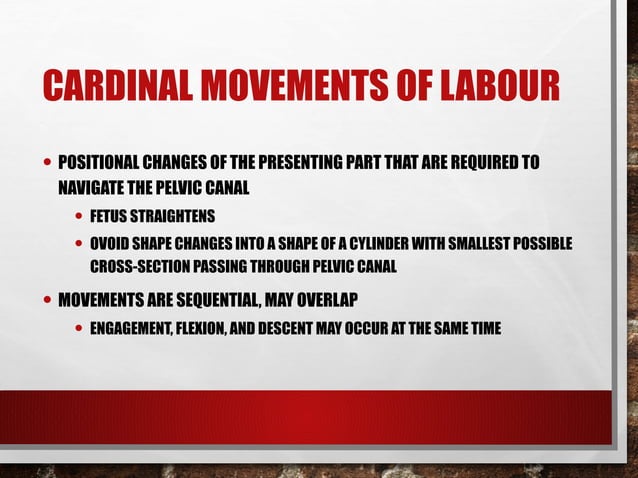 7 CARDINAL MOVEMENTS OF LABOUR.pptx Obgy | PPTX