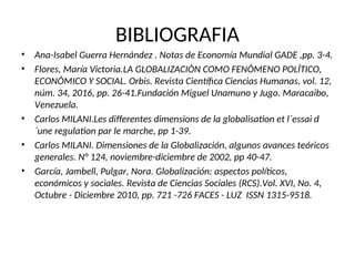 LAS DIMENSIONES DE LA GLOBALIZACION EN EL MUNDO | PPT