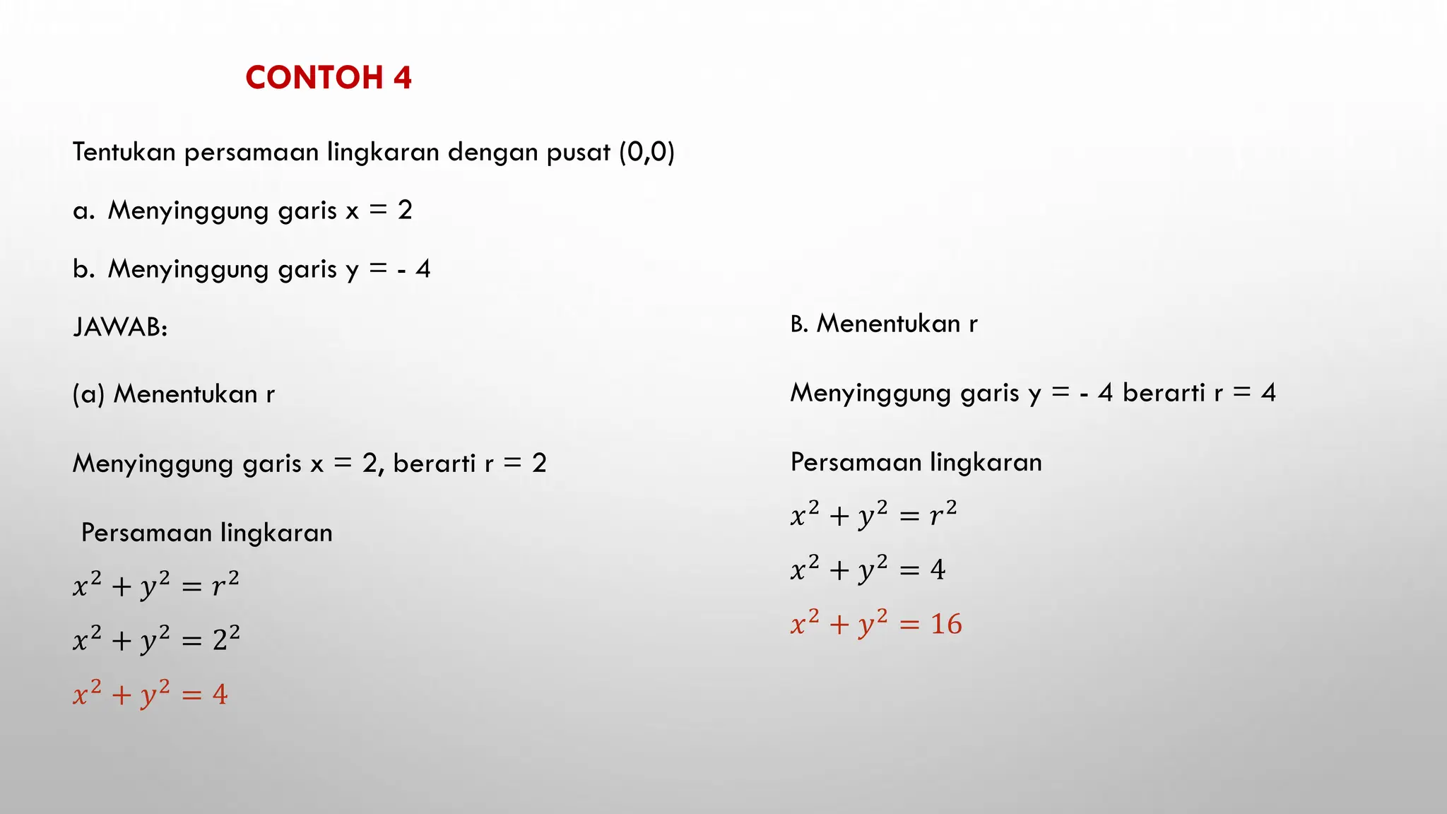 Materi lingkaran kelas 12 - Persamaan lingkaran | PDF