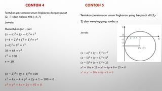 Materi lingkaran kelas 12 - Persamaan lingkaran | PDF