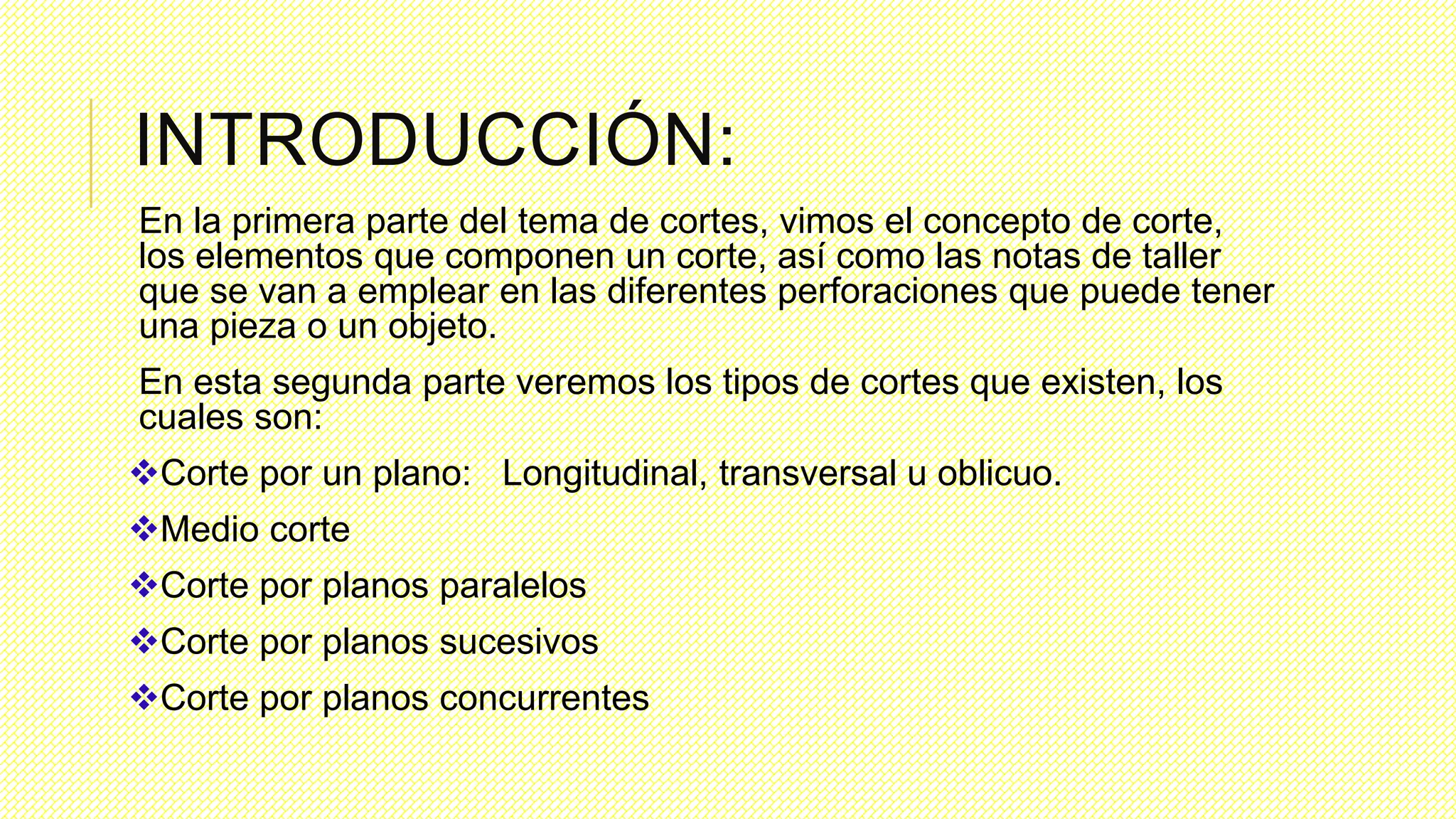 Cortes en planos, definicion y características | PDF | Drawing and ...
