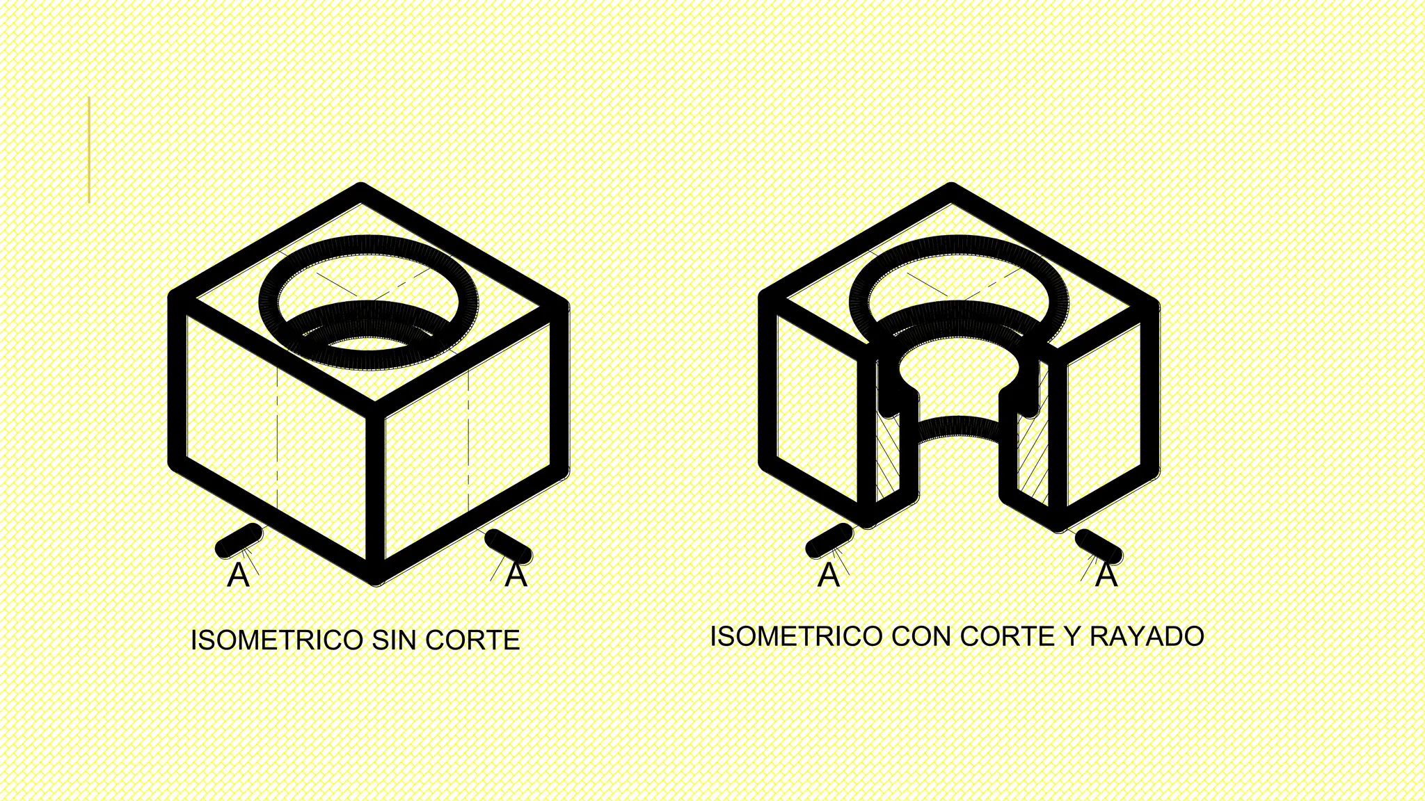 Cortes en planos, definicion y características | PDF | Drawing and ...