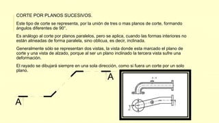Cortes en planos, definicion y características | PDF