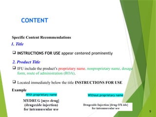 Patient Labeling for Human Prescription Drug and Biological Products | PPT