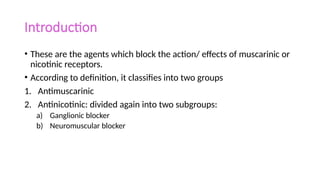 Overview on the cholinolytics agents.pptx