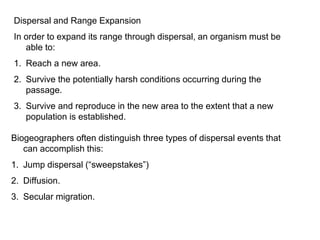 3. Dispersal.pdf msc zoology bs 8th smst | PPT