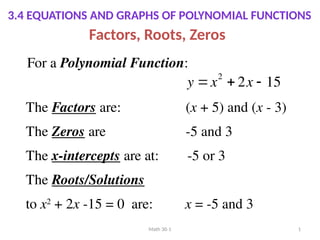 3.4 Equations and Graphs of Polynomial Functions.pptx
