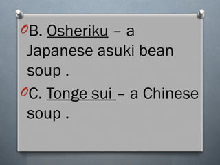 3.Classification of Soups. power point presentation | PPTX