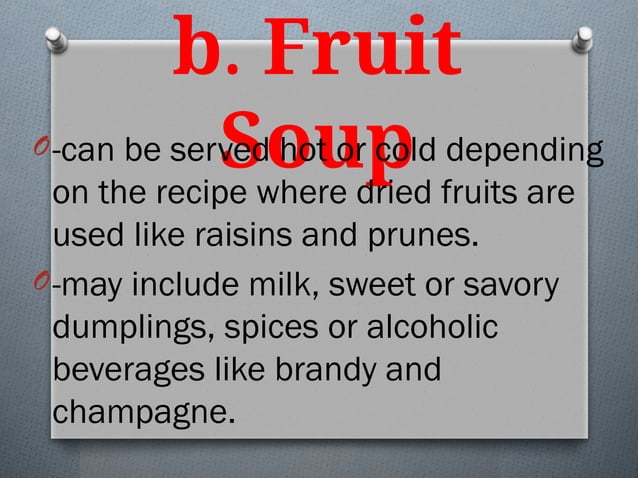 3.Classification of Soups. power point presentation | PPTX