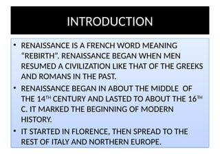 Modern history slides 3. THE RENAISSANCE-LECT 2.pptx