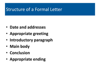 FORMAL_____LETTERS (FORMAL______LETTERS) | PDF