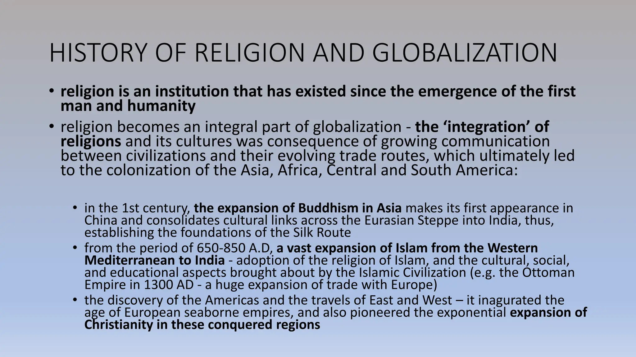 3.-Religion-and-globalization to know what is the important | PPT