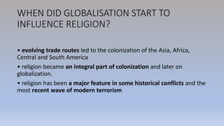 3.-Religion-and-globalization to know what is the important | PDF