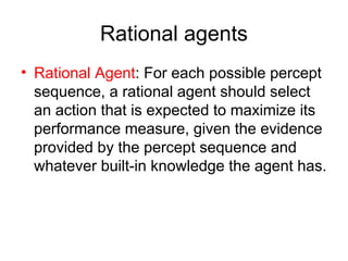 3.agents-2.ppt Artificial Intelligent Agents in real life | PPT