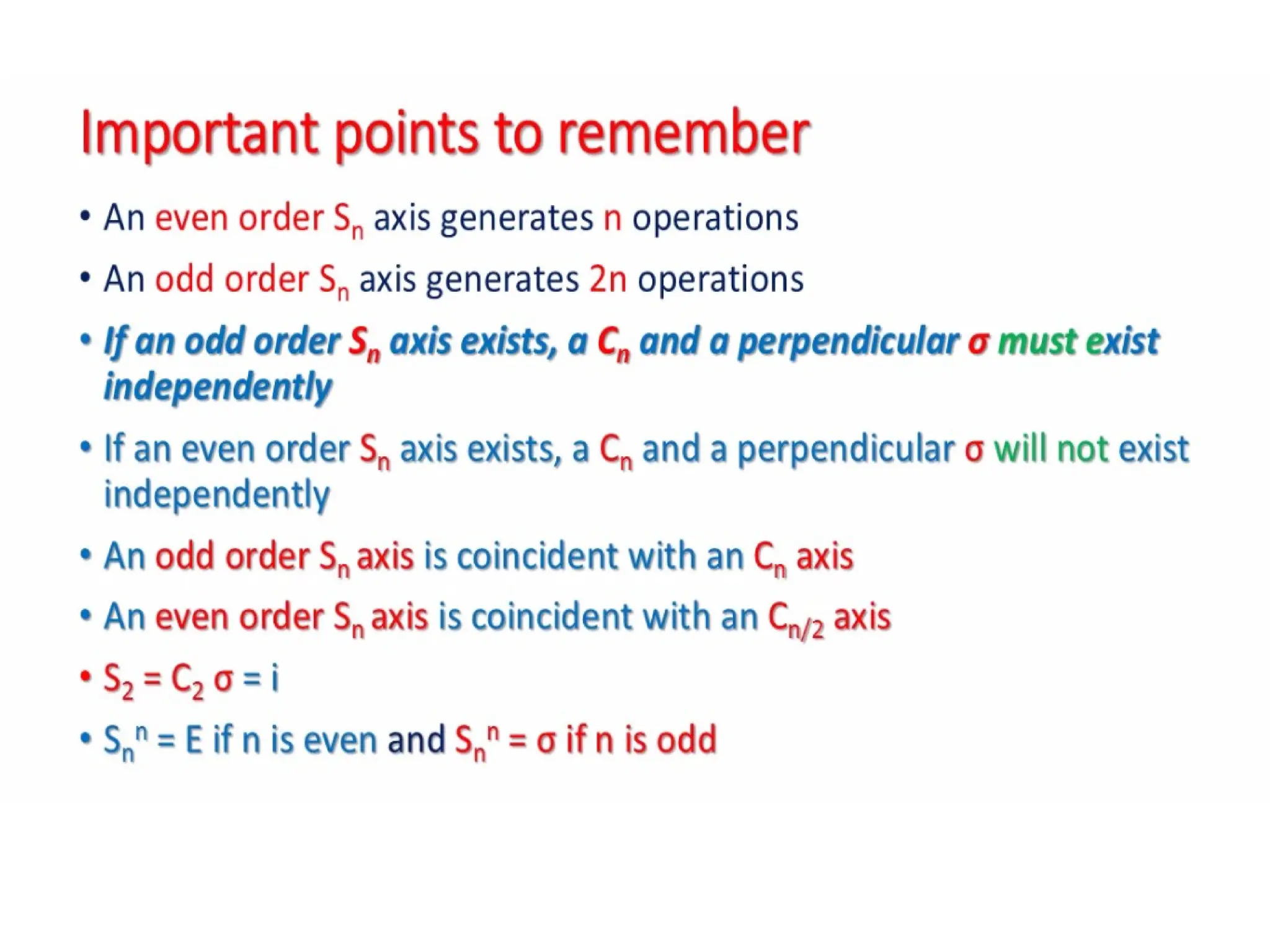 3. improper rotation axis, group theory | PPT