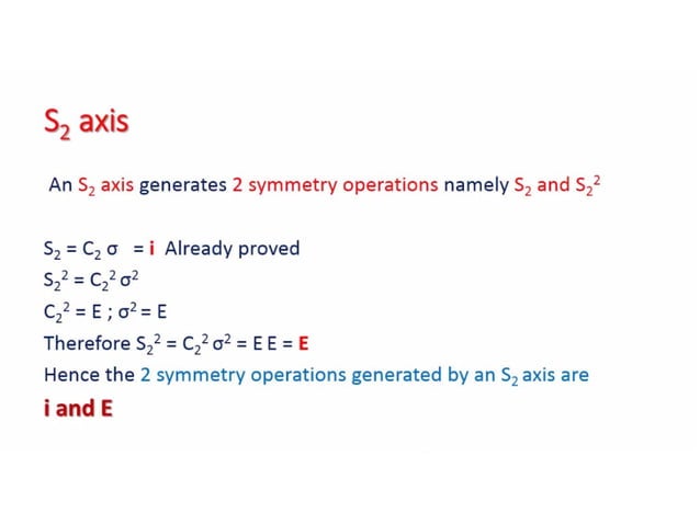 3. improper rotation axis, group theory | PPT