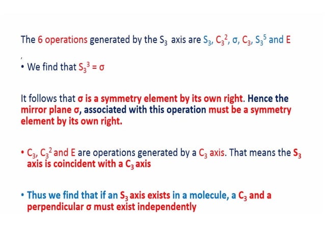 3. improper rotation axis, group theory | PPT
