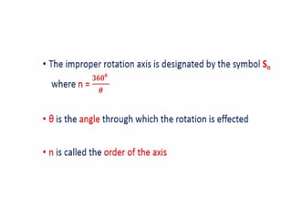 3. improper rotation axis, group theory | PPT