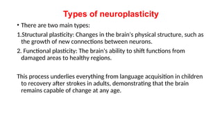 3. Neuroplasticity_BPT Lectures Notes.ppt | Physical Therapy | Wellness